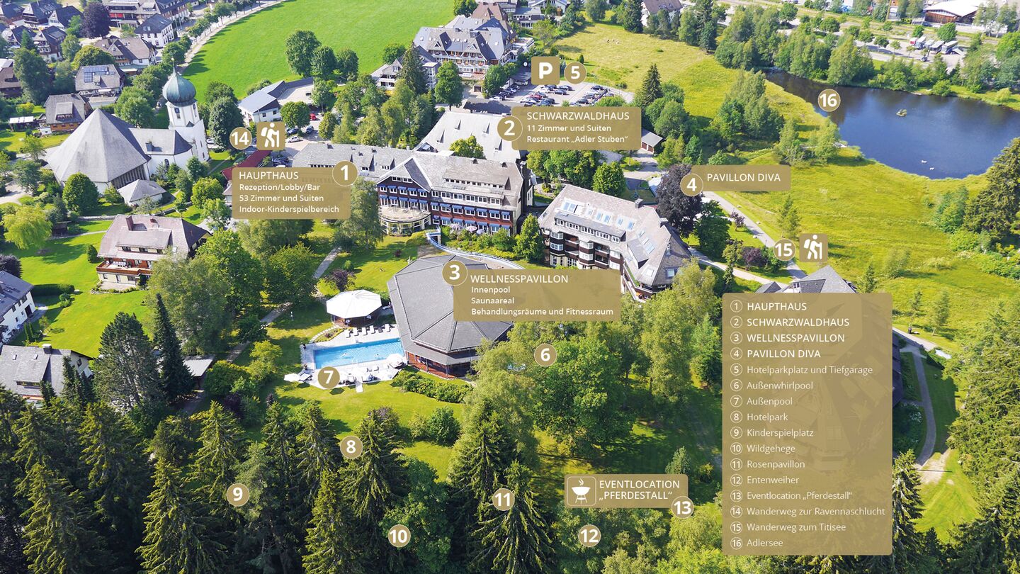 Hotel in Hinterzarten mit Wellness, Restaurant, See und Park